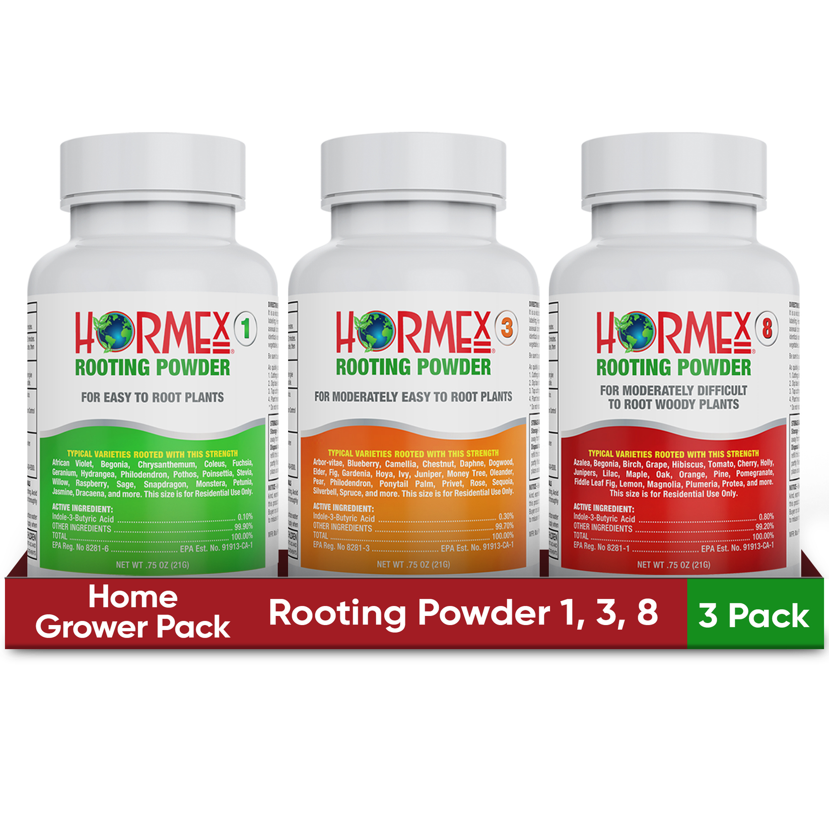 Hormex Rooting Powder Pack #1 3 8 - Rooting Hormone – HORMEX